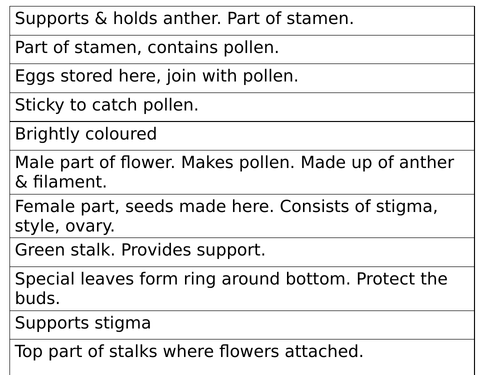 KS3 Biology Flowers and Pollination Lesson Presentation and Resources ...
