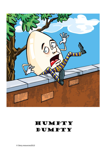HUMPTY DUMPTY NURSERY RHYME RESOURCES EYFS LITERACY | Teaching Resources