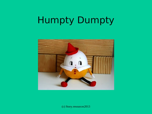 HUMPTY DUMPTY NURSERY RHYME RESOURCES EYFS LITERACY | Teaching Resources