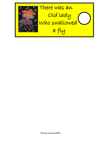 THERE WAS AN OLD WOMAN WHO SWALLOWED A FLY NURSERY RHYMES EYFS LETTERS ...