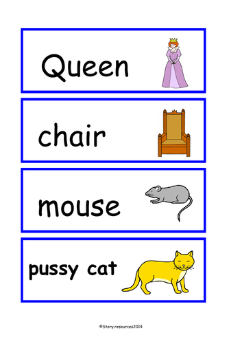 PUSSY PUSSY CAT NURSERY RHYMES EYFS LETTERS AND SOUNDS PHASE 1 ...