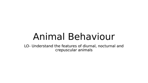 Btec Animal Care- Animal Behaviour | Teaching Resources Btec Animal Care- Animal Behaviour | Teaching Resources