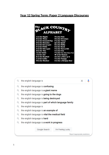 AQA A Level English Language | Teaching Resources