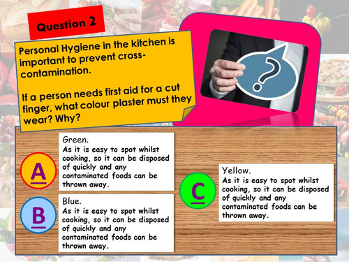 Food, Preparation and Nutrition Quiz/Food Cover Work | Teaching Resources