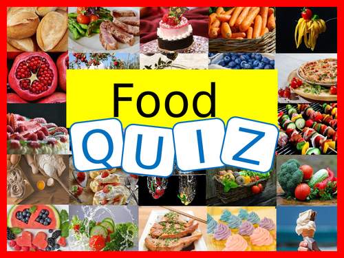 Food, Preparation and Nutrition Quiz/Food Cover Work | Teaching Resources