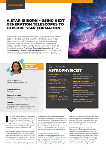 A star is born – using next generation telescopes to explore star ...
