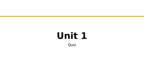 Cambridge technicals IT level 3 Unit 1 revision quiz | Teaching Resources
