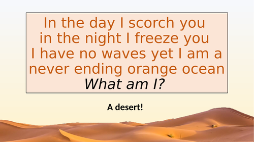 KS3 Geography: Biomes, climates and ecosystems SoW 11 lessons! Deserts ...