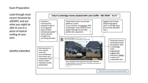 OCR A Level English Language Revision Paper 1 Section B - Writing about ...
