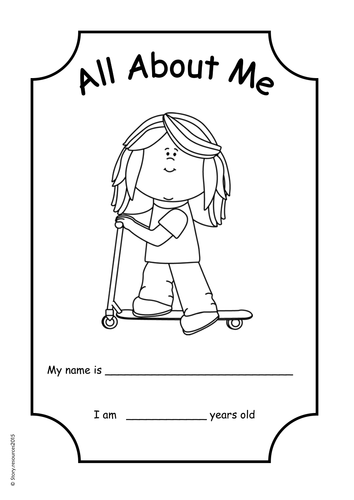 ALL ABOUT ME WORKSHEETS BOOKLET EYFS KS1 LITERACY | Teaching Resources