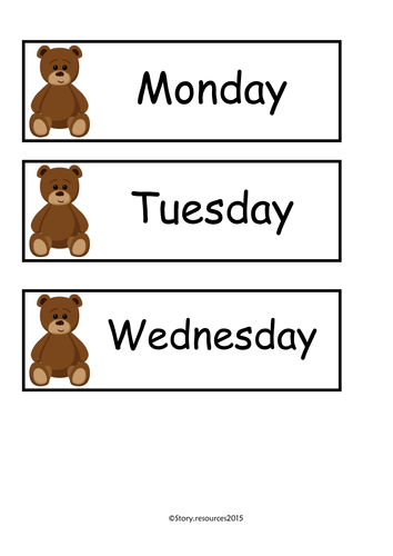 TEDDY BEAR WEATHER CHART BOARD AND CLASSROOM CALENDAR EYFS KS1 ...