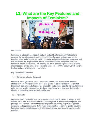 Feminism | Teaching Resources