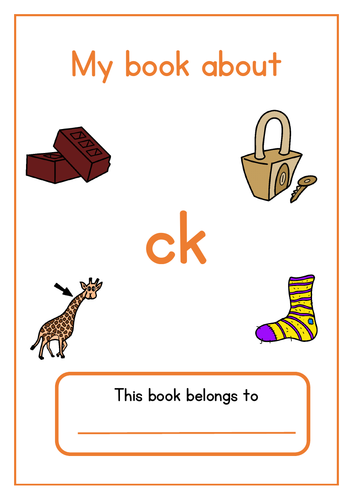 English Phonics- Phase 2 Digraph Workbook (ck) | Teaching Resources