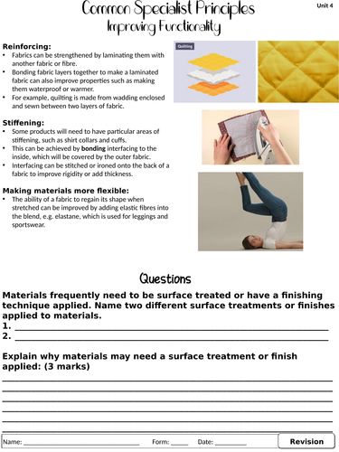 Aqa Gcse Design And Technology Unit 4 Teaching Resources