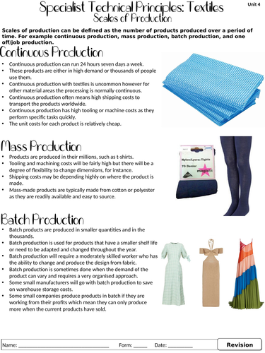 Aqa Gcse Design And Technology Unit 4 Teaching Resources