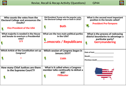 Elections to US Congress (Inc. Mid Term 2022 Review) + practice ...