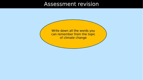Climate change revision and assessment | Teaching Resources