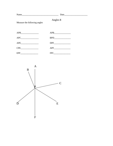 Numeracy Maths Year 4 Planning Angles Protractors Perimeter Area ...