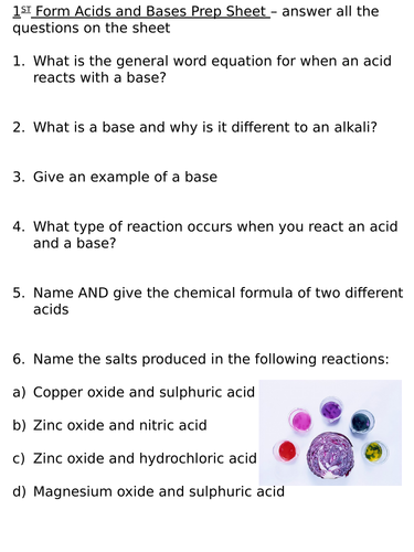 KS3 Chemistry Making and Naming Salts Lesson Presentation and Resources ...
