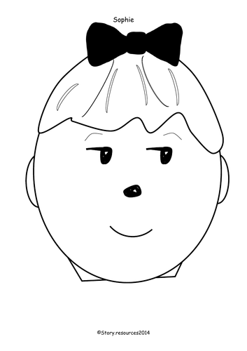 TIGER WHO CAME TO TEA MASKS TO COLOUR IN EYFS KS1 BLACK AND WHITE STICK ...