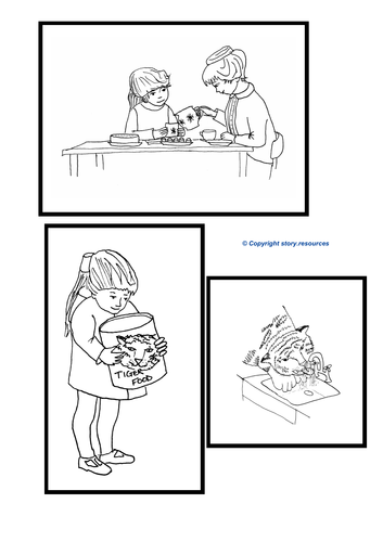 TIGER WHO CAME TO TEA STORY SEQUENCING CARDS | Teaching Resources