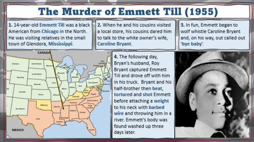 Civil Rights Opposition - Emmett Till - USA Conflict Home & Abroad ...