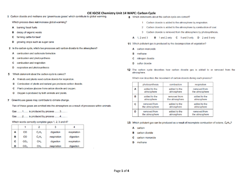 IGCSE Chemistry - Unit 14 Water & Pollution | Teaching Resources