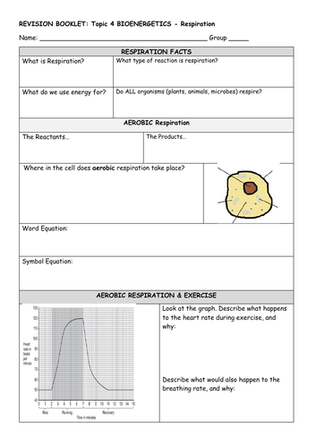 AQA Paper 1 Topic 4 Bioenergetics - Photosynthesis & Respiration ...
