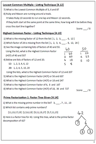 Aiming at Grade 4 - GCSE Maths Revision Workbook | Teaching Resources