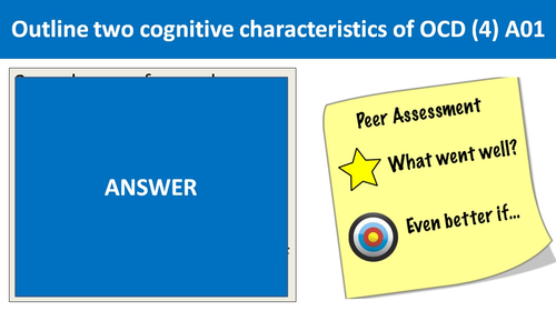OCD - AQA A Level Psychology (Psychopathology) | Teaching Resources