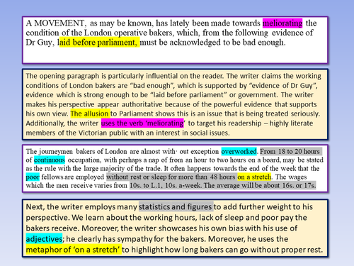 Edexcel English Language 2.0 Paper 1 Q3 | Teaching Resources