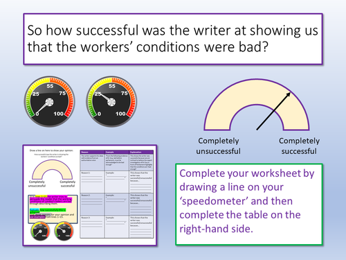 Edexcel English Language 2.0 Paper 1 Q2 | Teaching Resources