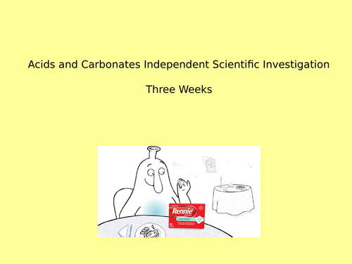 KS3 GCSE Chemistry Acid and Carbonate Practical Investigation Working ...