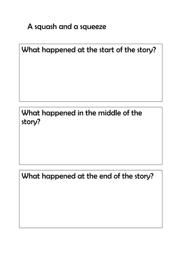 A SQUASH AND A SQUEEZE TEACHING RESOURCE SET PLUS STICK PUPPETS MASKS ...