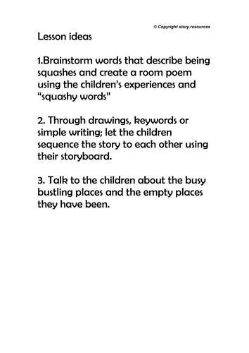 A SQUASH AND A SQUEEZE TEACHING RESOURCE SET PLUS STICK PUPPETS MASKS ...