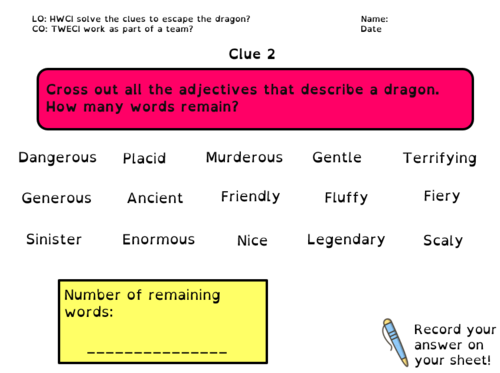 Dragon Escape Room (myths and legends) | Teaching Resources