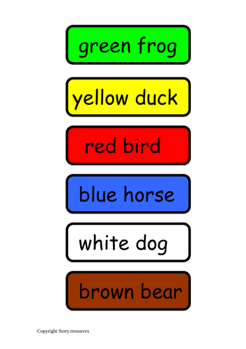 BROWN BEAR BROWN BEAR RESOURCES STORY LITERACY EYFS KS1 | Teaching ...