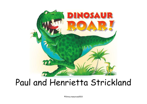 DINOSAUR ROAR STORY TEACHING RESOURCES EYFS LITERACY KS1 | Teaching ...