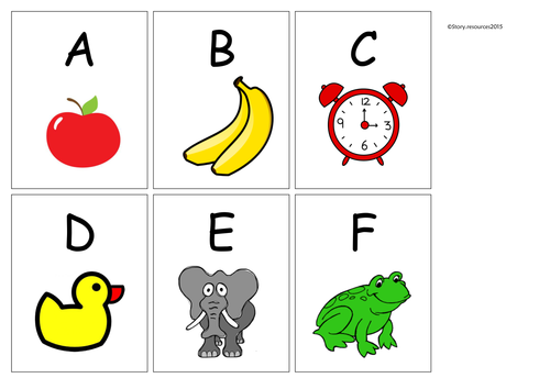 ALPHABET FLASH CARDS EYFS LITERACY KS1 | Teaching Resources