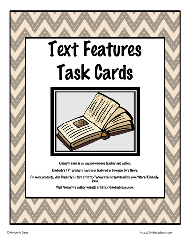 Text Features Bundle | Teaching Resources
