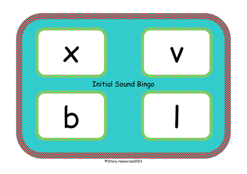 INITIAL SOUND BINGO LOTTO LETTERS AND SOUNDS | Teaching Resources