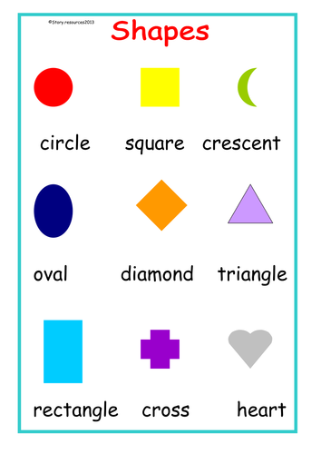 SHAPE FANS AND SHAPES WORDMAT | Teaching Resources