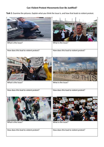 Global Politics: Can Violent Protest Movements ever be Justified ...