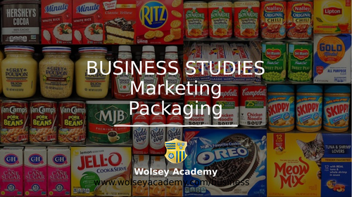 Business Studies – Marketing - Packaging - 12 of 26 | Teaching Resources