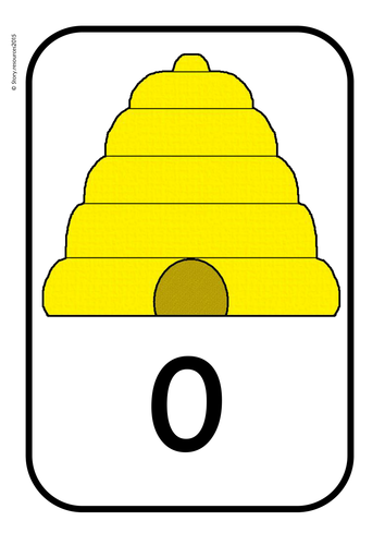 BEES AND NUMBERED BEEHIVE MATCH MATHS EYFS | Teaching Resources