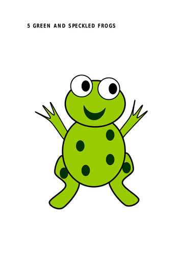5 SPECKLED FROGS MASKS PROPS MATHS EYFS SUBTRACTION | Teaching Resources