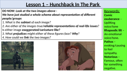 The Hunchback in The Park - Poetry | Teaching Resources