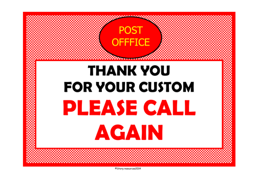 POST OFFICE ROLE PLAY EYFS KS1 | Teaching Resources