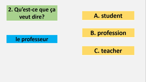 French School Quiz | Teaching Resources