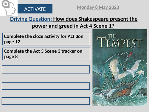 KS3 Shakespeare Tempest Scheme of Work | Teaching Resources